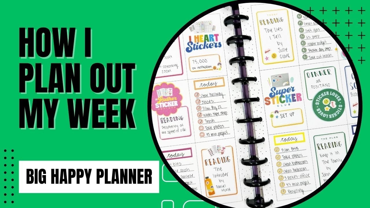 How I Plan Out My Week | During The Pen | Big Happy Planner - YouTube