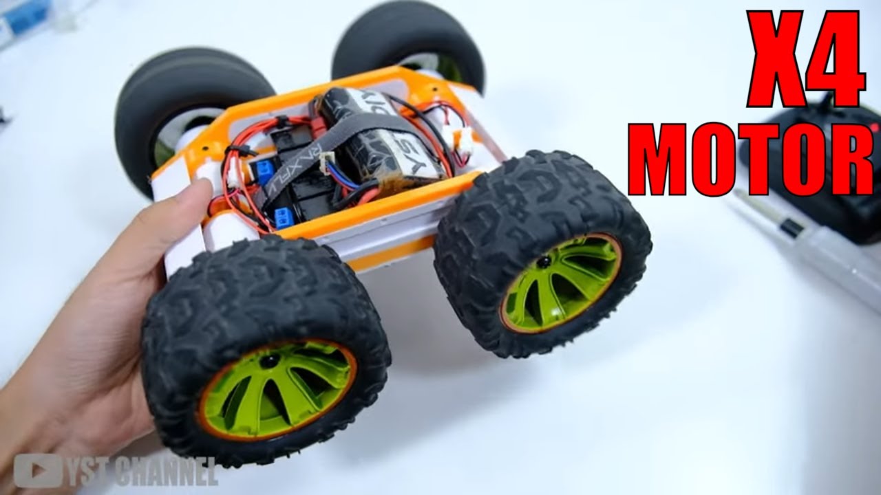 Build a car that controls 4 engines from a 3D printer - YouTube