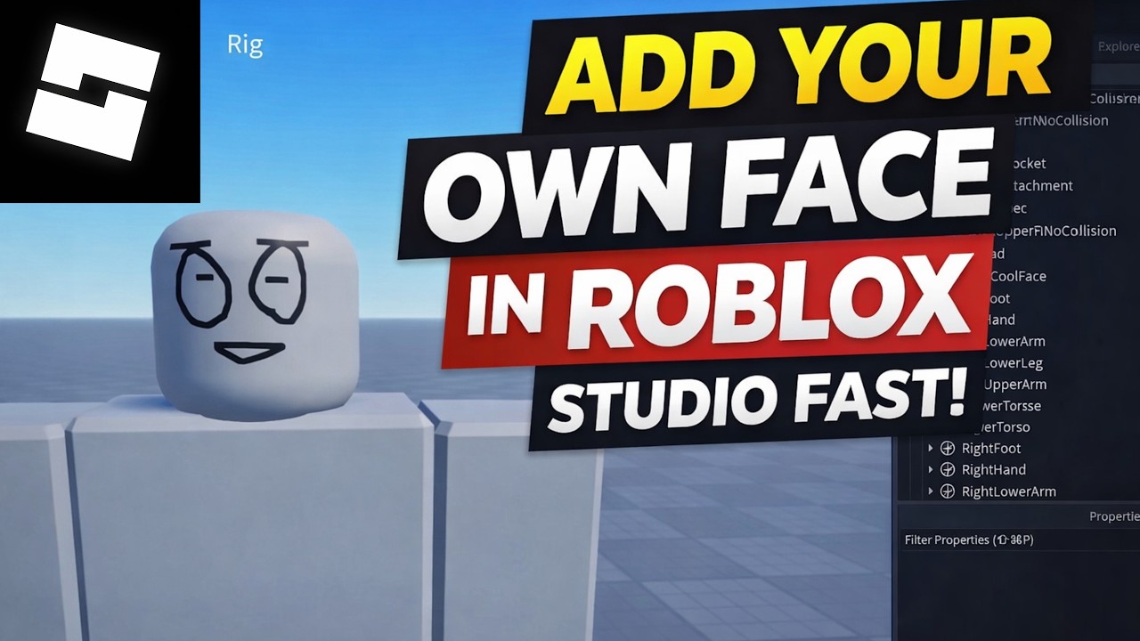 How to Add Your Own Face in Roblox Studio FAST (Custom Face Tutorial ...