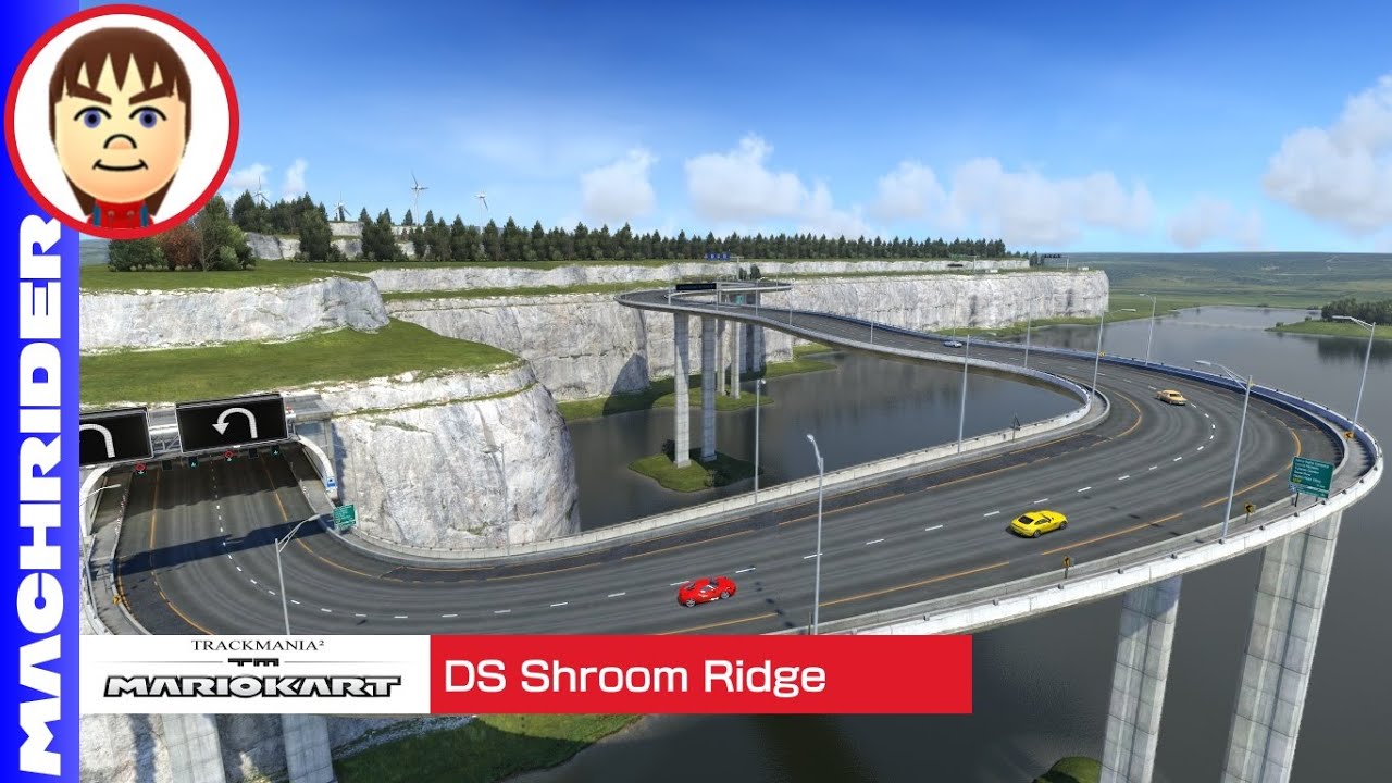 Mario Kart TrackMania- DS Shroom Ridge - YouTube