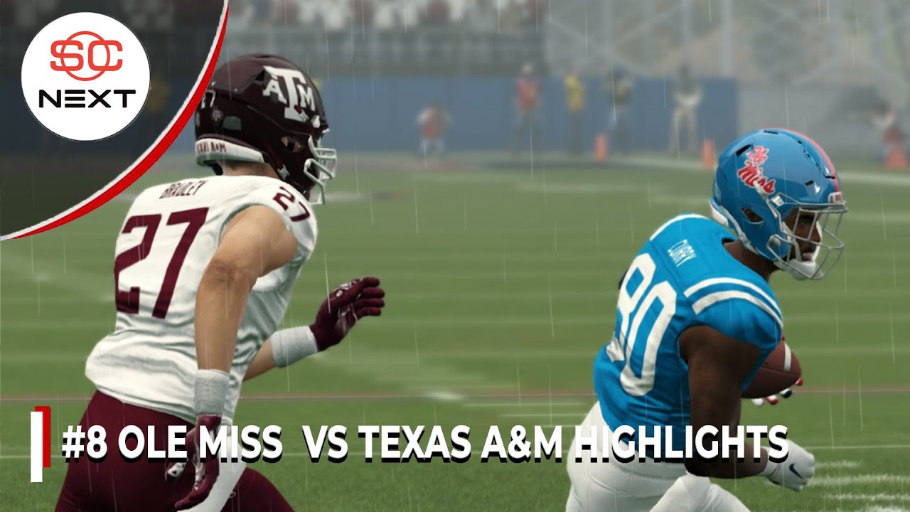 2 ELITE QBs Face Off in a SHOOTOUT! #8 Ole Miss Rebels vs. #9 Texas A&M ...
