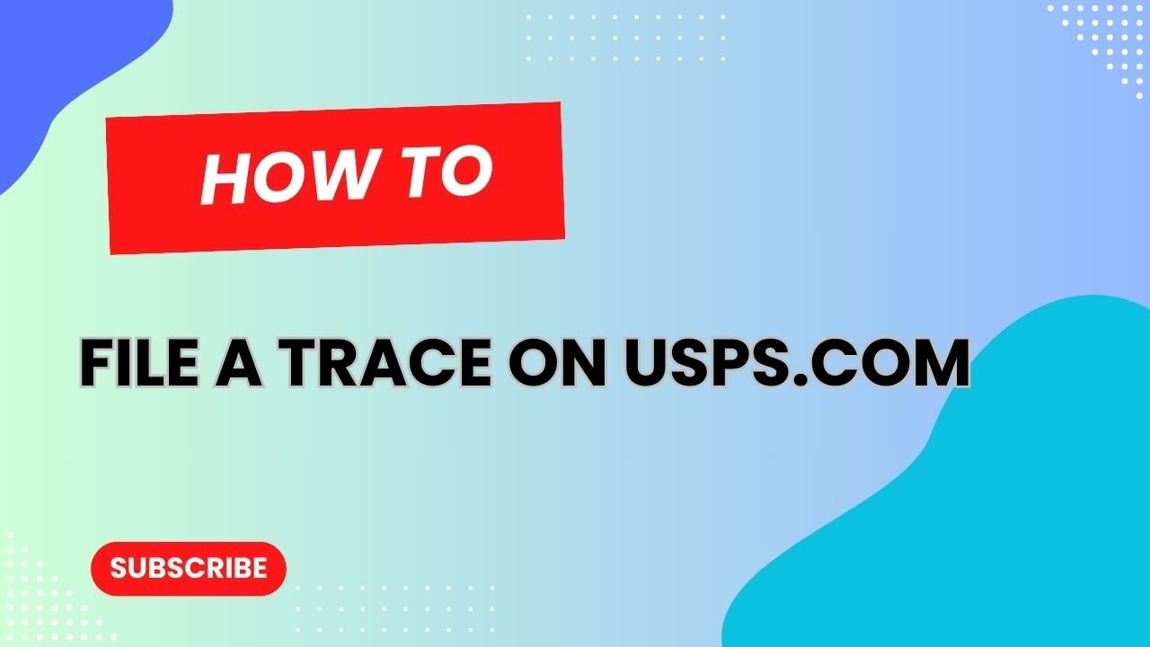 How to file a trace on USPS.com - YouTube