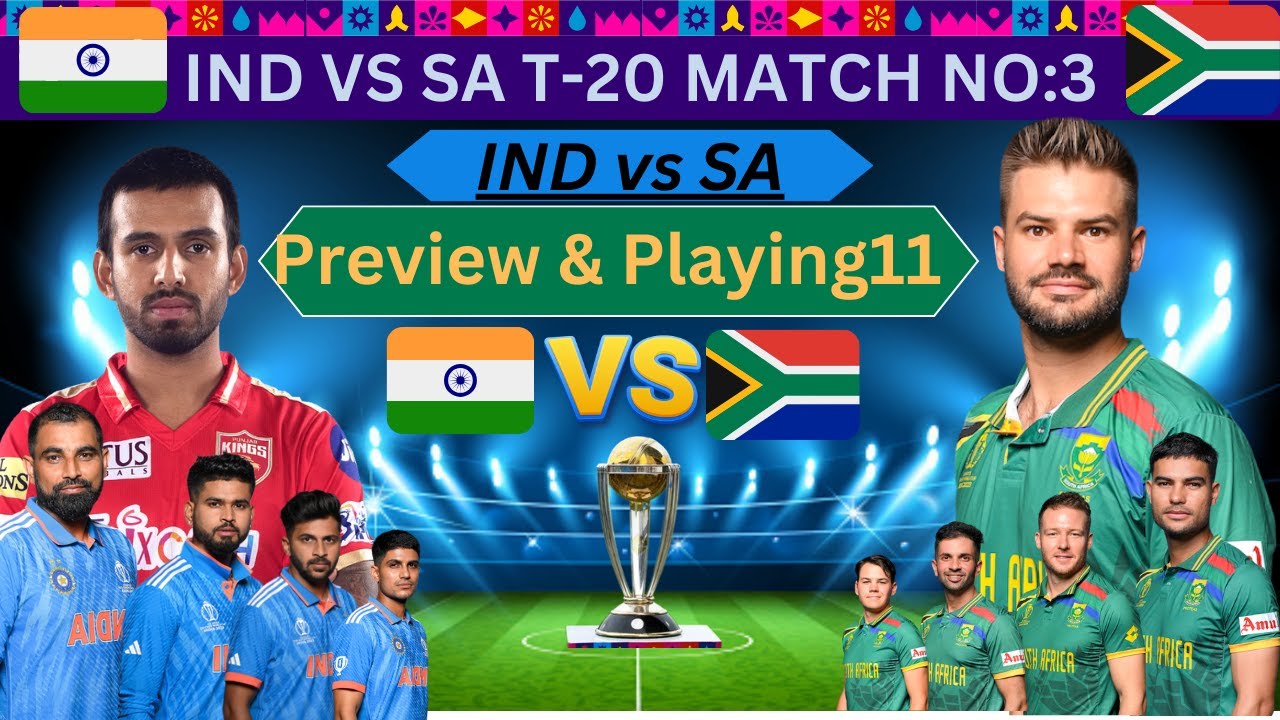 IND vs SA Today 3rd T20 Match Playing11 Lineups Dream11 ARK - YouTube