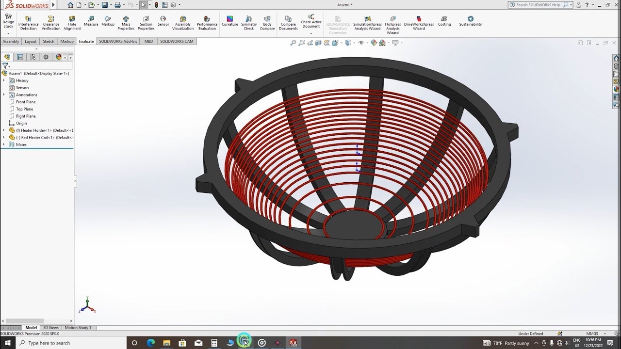 Half Induction heater by using solidworks - YouTube