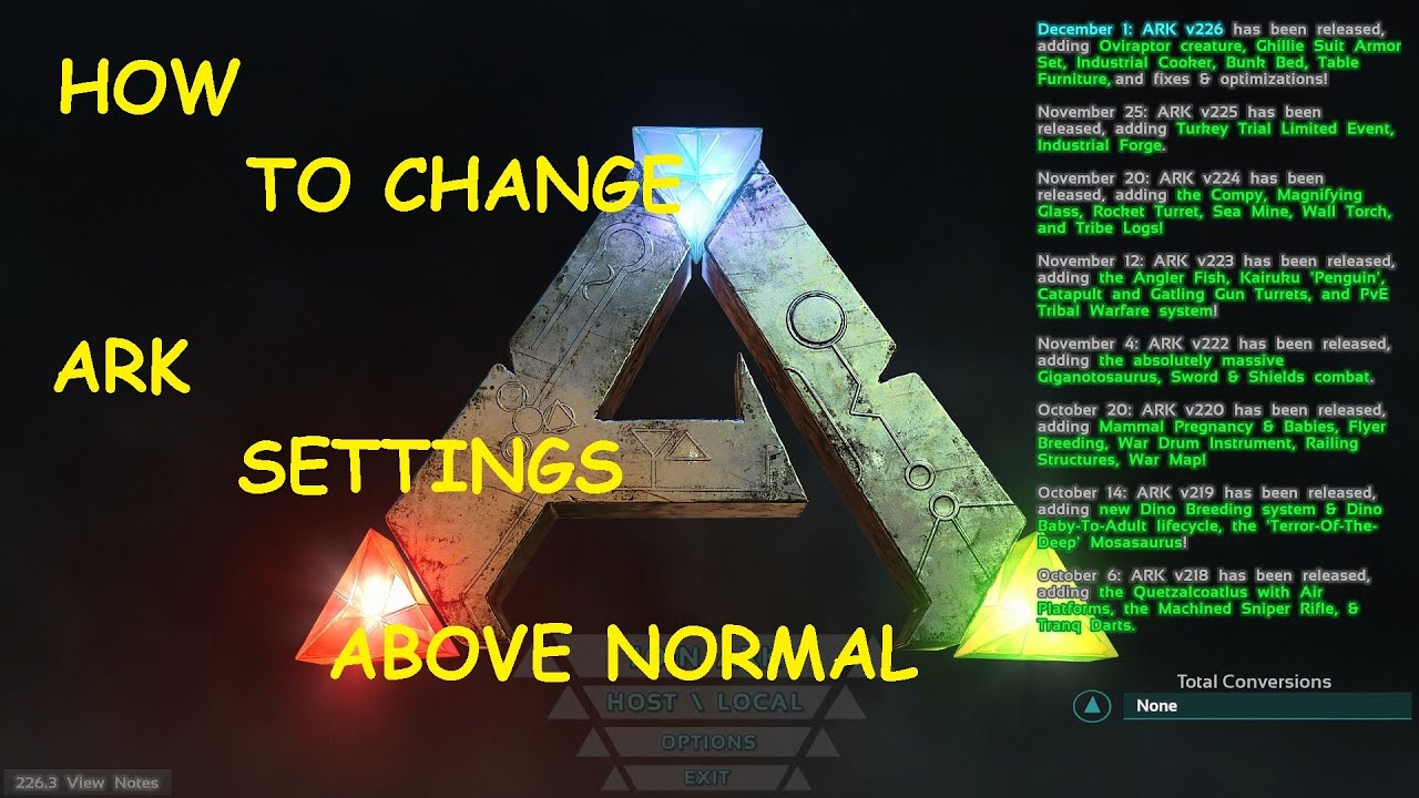 Ark Survival Evolved Ep 63 TUTORIAL HOW TO CHANGE YOUR SETTINGS ...