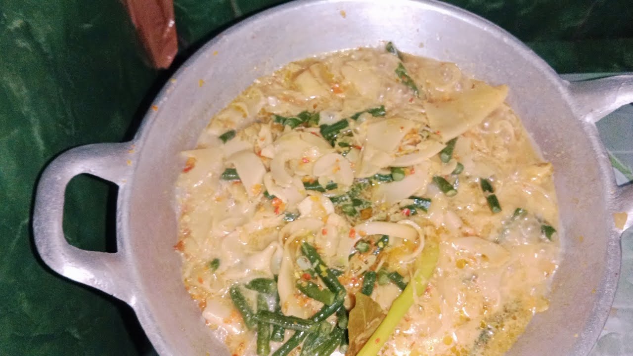Sayur Ndeso Enak Dan Bikin Ketagihan || Sayur Rebung Kacang Panjang ...