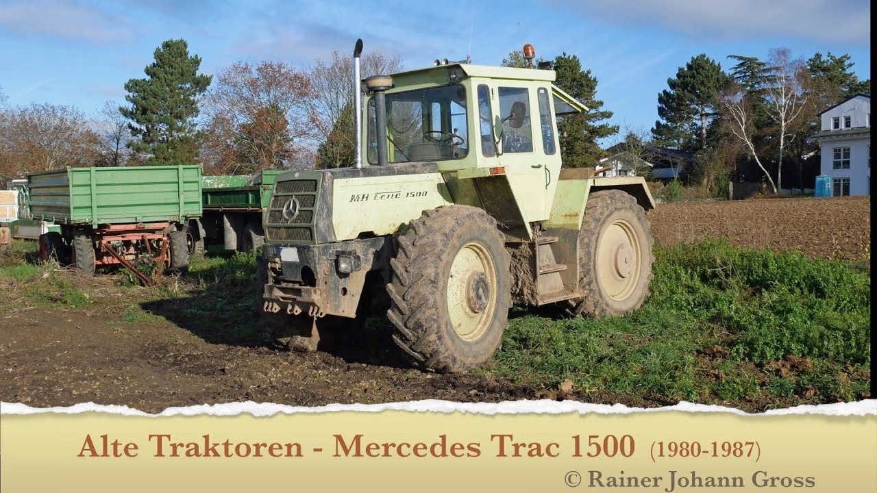 Alte Traktoren - Mercedes MB Trac 1500 (1980-1987) - YouTube