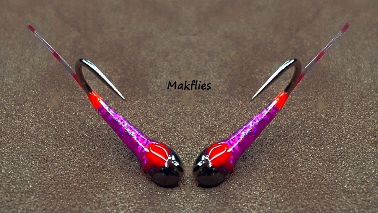 Fly Tying a Deep Purple Perdigon River Nymph by Mak - YouTube