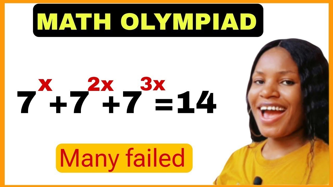 Math olympiad exponential math question| Solve for x| can you - YouTube