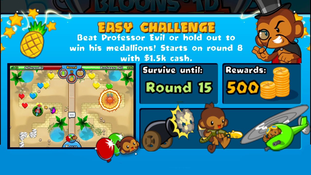 Bloons TD Battles -Professor Evil Challenge in BTD Battles | Week 11 2/ ...