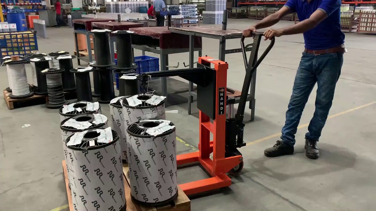 ‘NANDI’ HYDRAULIC BOBBIN STACKER - YouTube