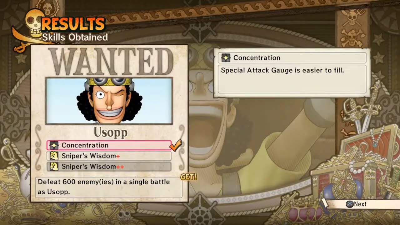 ONE PIECE: PIRATE WARRIORS 3. Skill Poster Usopp 1(Concentration) - YouTube