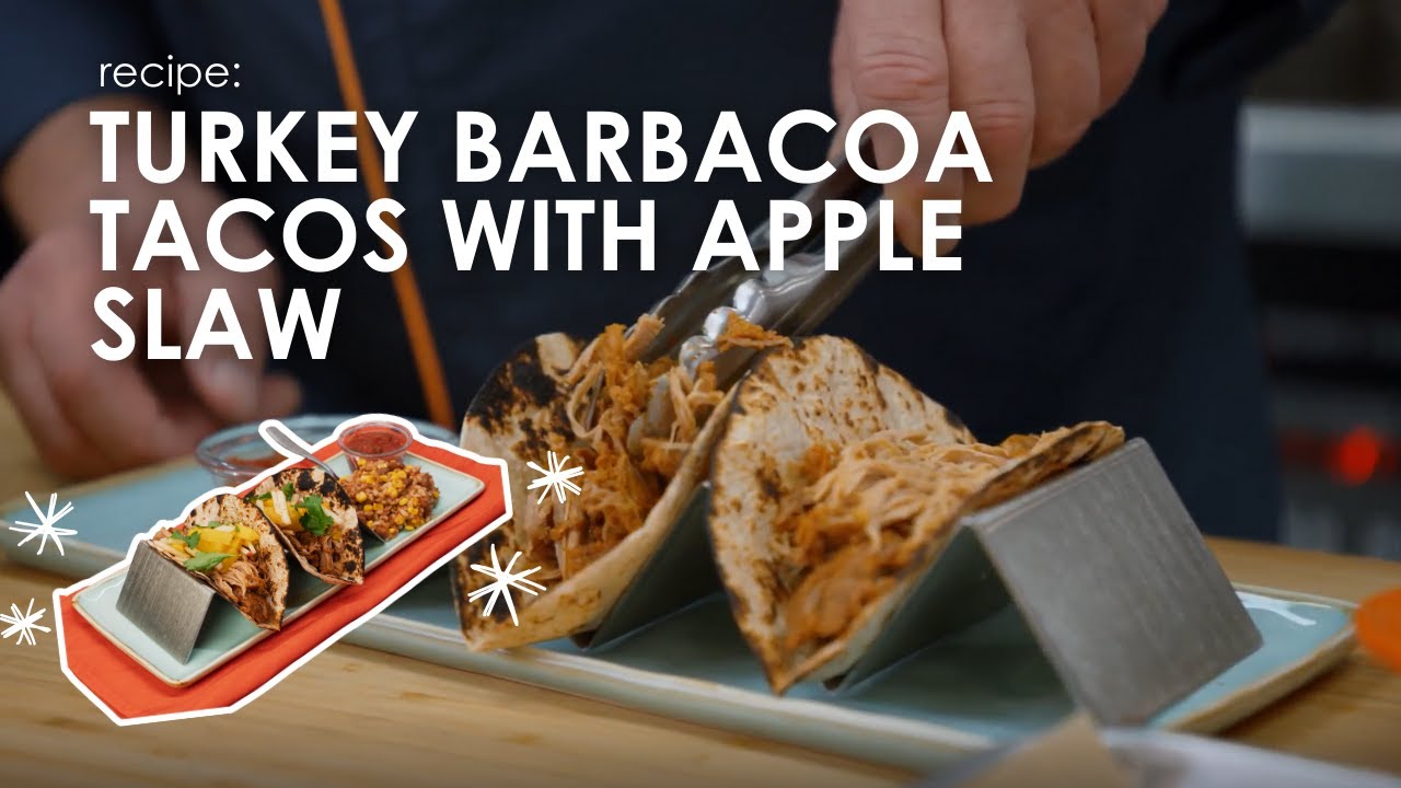 Turkey Barbacoa Tacos with Apple Slaw | Menu Recipe - YouTube