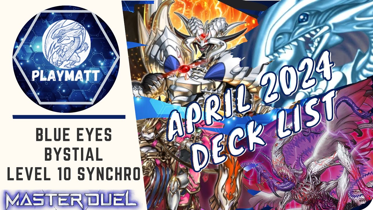 April 2024 Blue Eyes | Bystial | Level 10 Synchro Deck List - YouTube