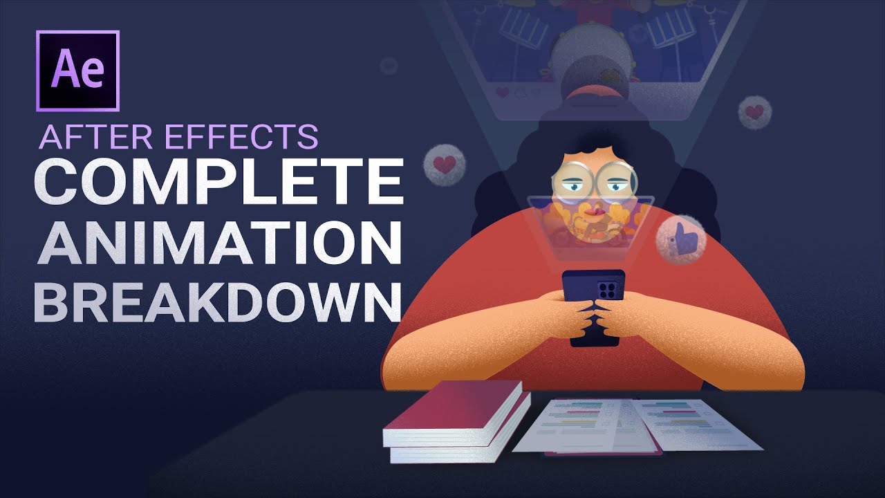 Mobile Addiction Animation Project Breakdown || After Effects Project ...