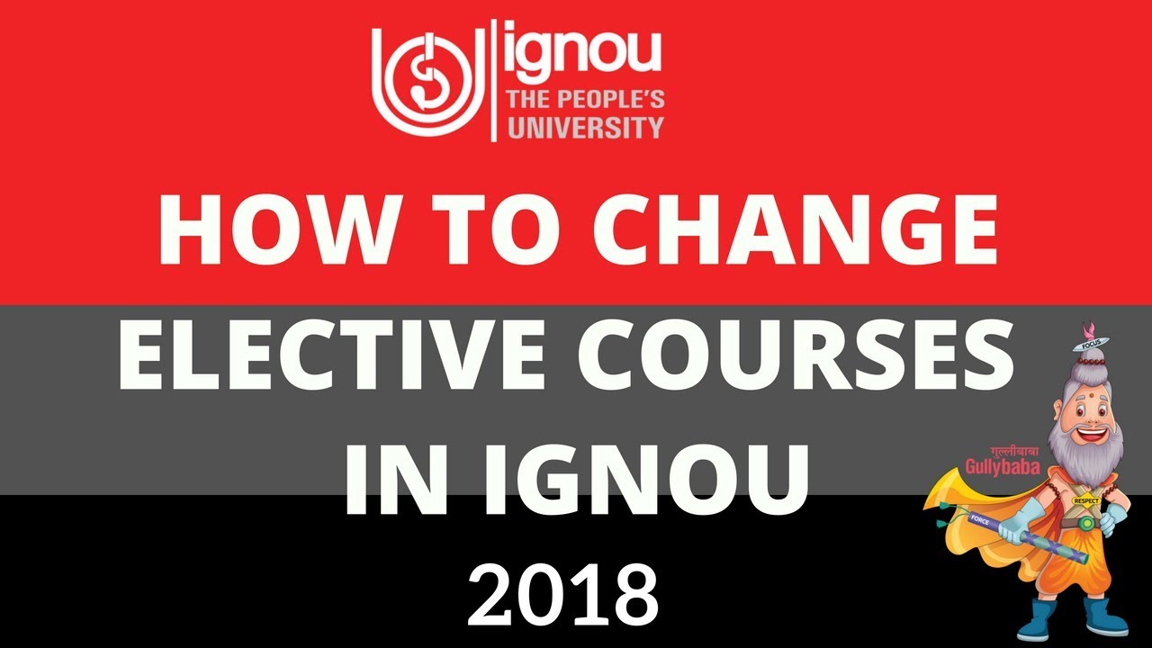 How To Change Your Elective Subject In IGNOU | Full Deatil | IN HINDI ...