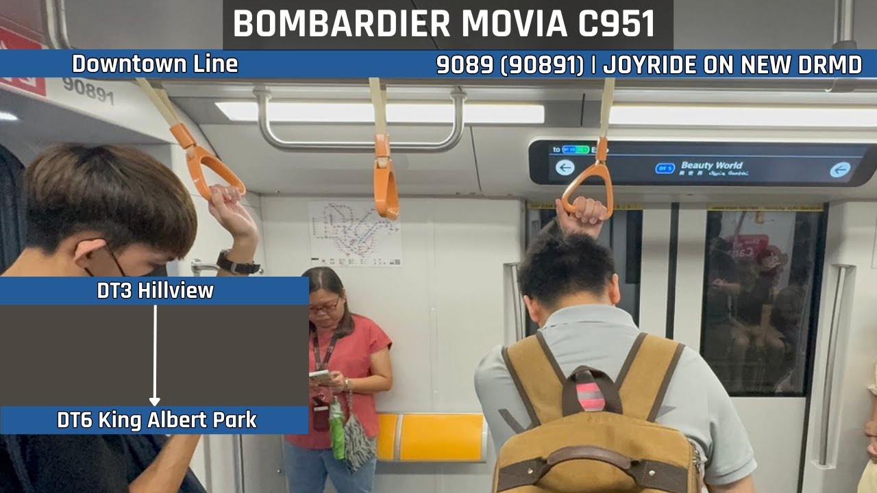 [Ride on NEW DRMD C951] 🔵 Bombardier Movia C951 (9089) [Hillview → King ...