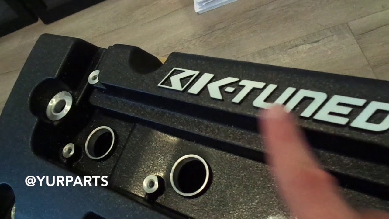 K-TUNED K20 K24 VALVE COVER BLACK AND RAW FINISH UNBOXING - YouTube
