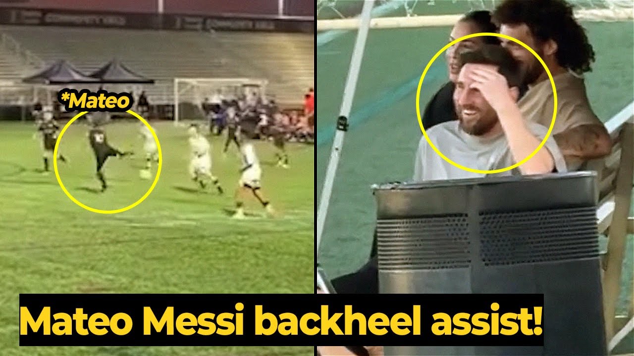 Messi’s reaction as Mateo’s brilliant BACKHEEL ASSIST for Inter Miami’s ...