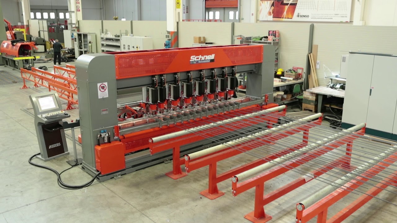 MULTIASSEMBLER - Mesh Welding Machine - Schnell Spa - YouTube