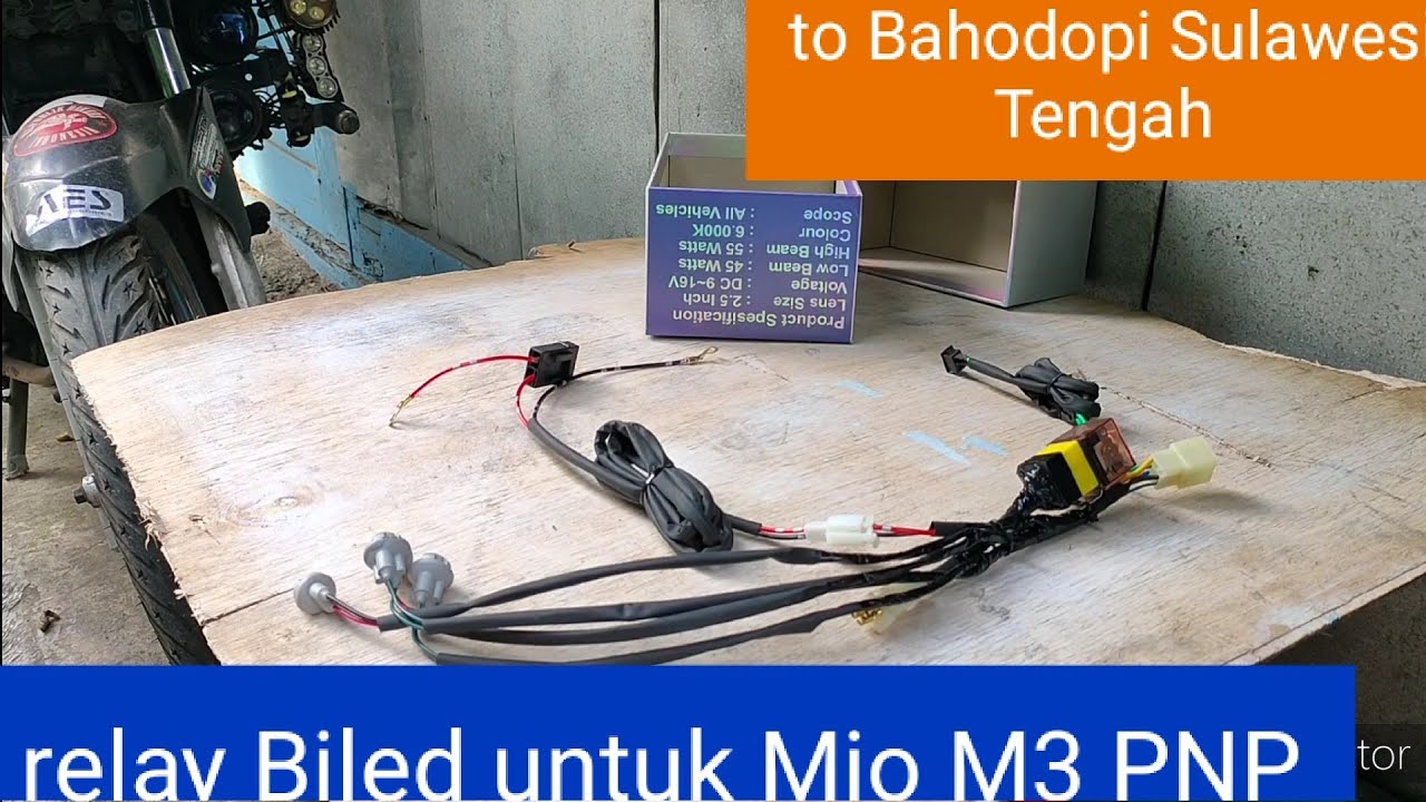 relay Biled Mio M3 PNP sinar otomotif - YouTube