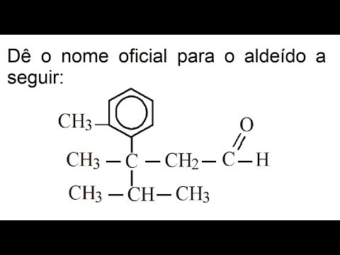 Nomenclatura de um aldeído ramificado - YouTube