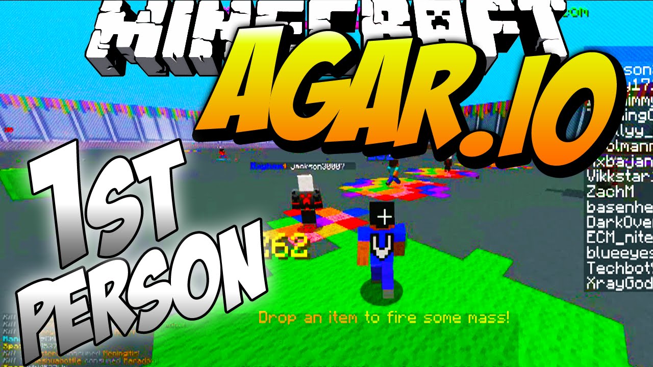 FIRST PERSON AGARIO IN MINECRAFT #1 with Vikkstar (Minecraft Agar.io ...