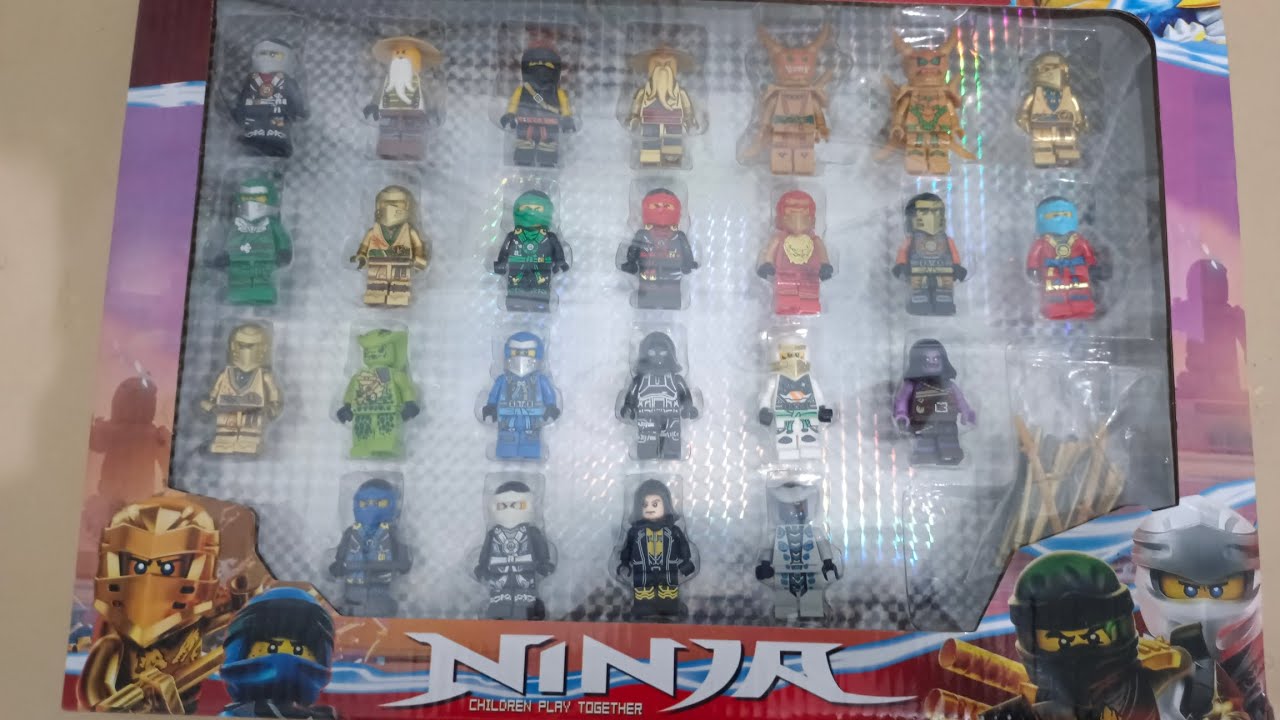 unboxing Lego Ninjago full set.24pcs - YouTube