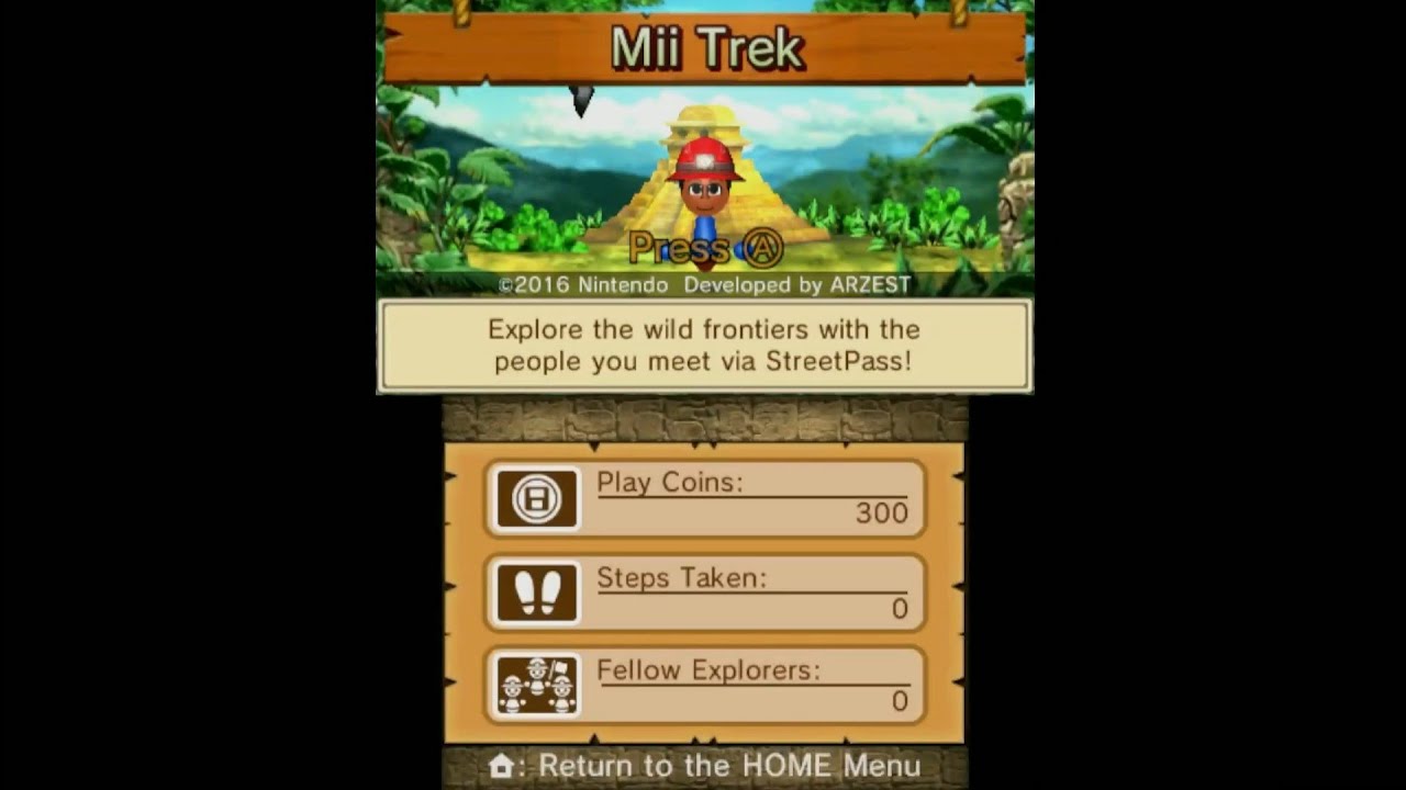 StreetPass Mii Plaza - Mii Trek / StreetPass Explorers - Start ...