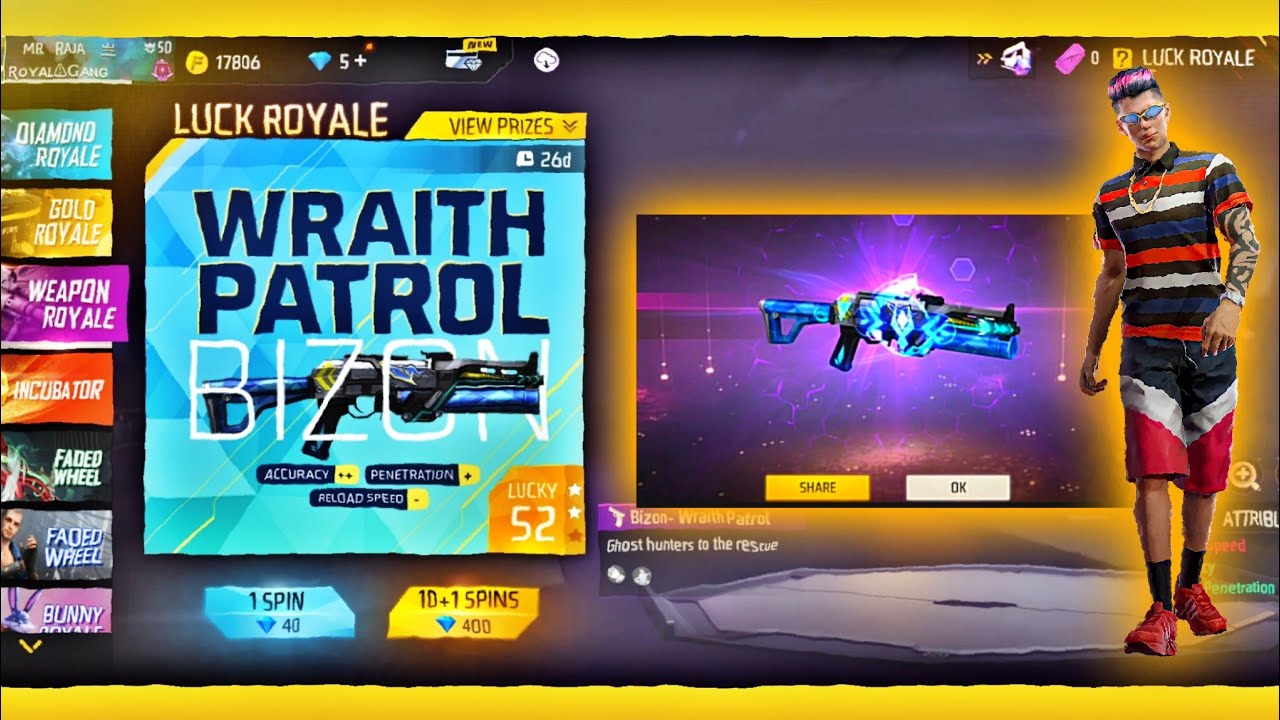 ff gamerz | ff new event | ff new event gun skin | Free fire new event ...