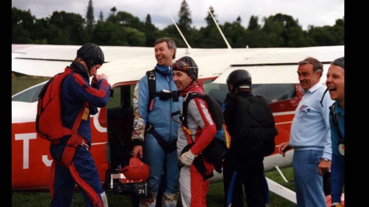 Skydive Strathallan Thru The Years 80 & 90's - YouTube