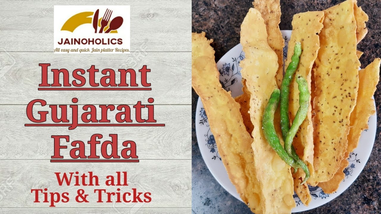 Fafda Recipe | Gujarati Fafda | Jainoholics | Jain recipes - YouTube