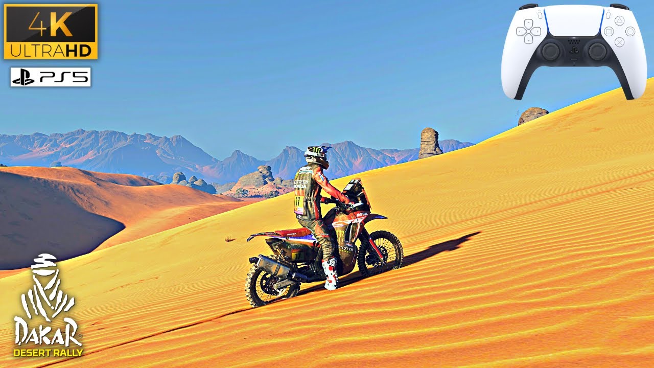 Dakar Desert Rally PS5 | HONDA CRF 450 RALLY - Monster Energy Honda Team | Controller cam ...