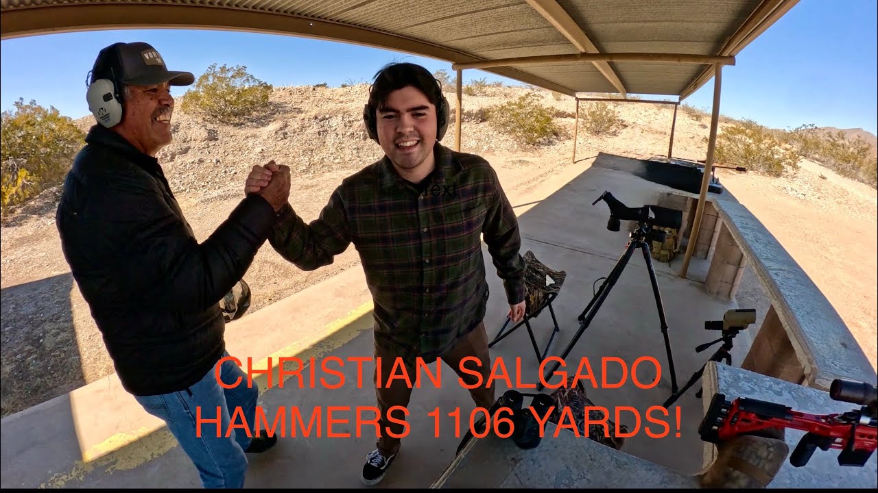 Christian Salgado Goes 3 for 4 at 1,106 Yards | 6mm PRC - YouTube