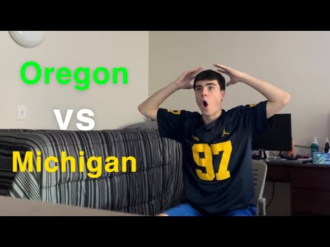 Michigan Fan Reaction - #1 Oregon vs Michigan 2024 - YouTube