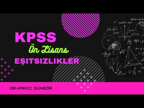 KPSS ÖN LİSANS Eşitsizlikler Çıkmış Sorular (2010-2020)