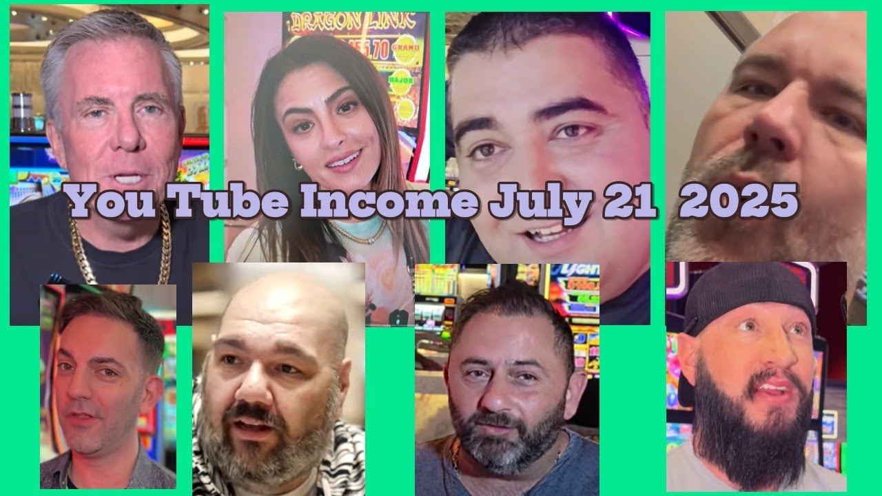 You Tube Income July 21 | Vegas Matt, Mr.Handpay, NG Slot, BC Slot ...