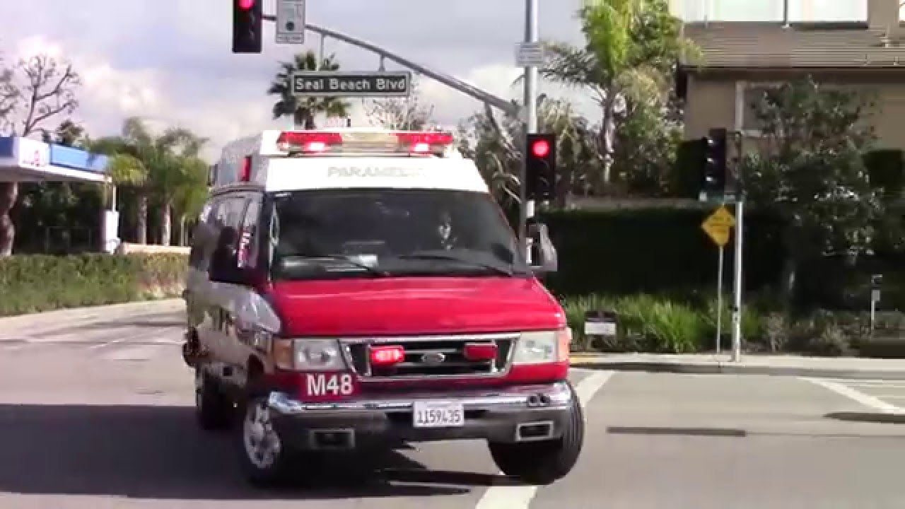 OCFA Engine 48 & Medic 48 (Reserve) - YouTube