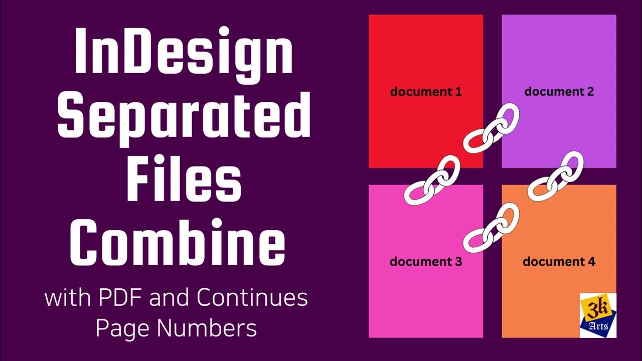 How to Combine Multiple InDesign Files into One Book: Continuous Page ...