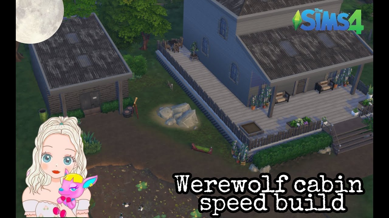 Werewolf Cabin Speed Build! - THE SIMS 4 WEREWOLVES - YouTube
