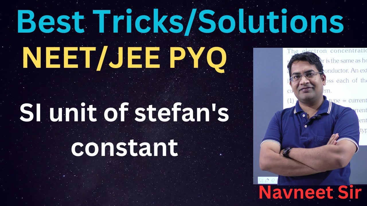 Unit of Stefan’s constant is || si unit of stefan's constant || the ...