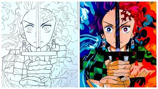 Anime Drawing | Tanjiro Drawing Tutorial | My Dream Art | Doovi