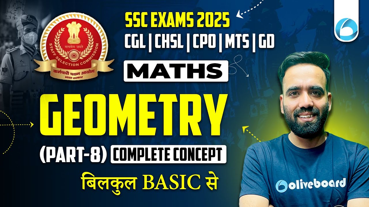 Maths Complete Geometry for SSC Exams 2025 | बिलकुल Basic से - YouTube