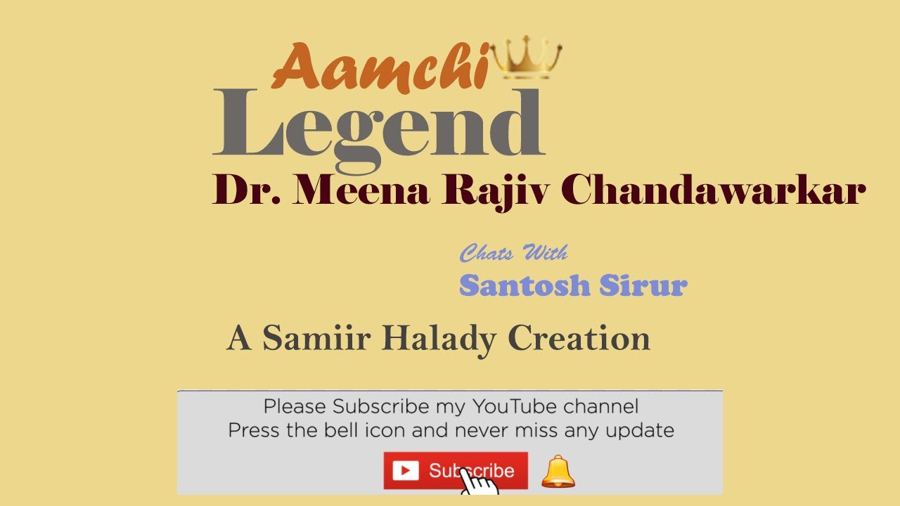 Dr Meena Rajiv Chandawarkar Chats with Santosh Sirur - YouTube