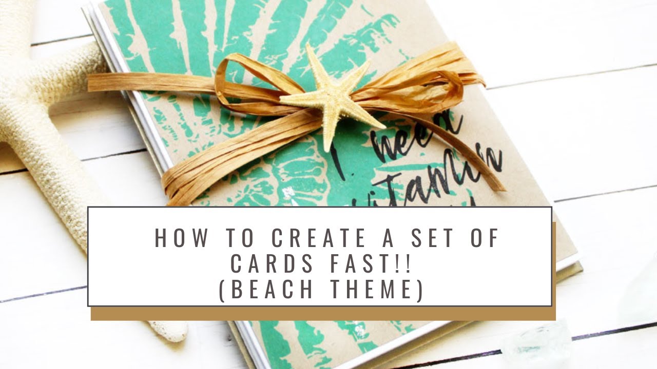How to make Beach Card sets FAST! - YouTube