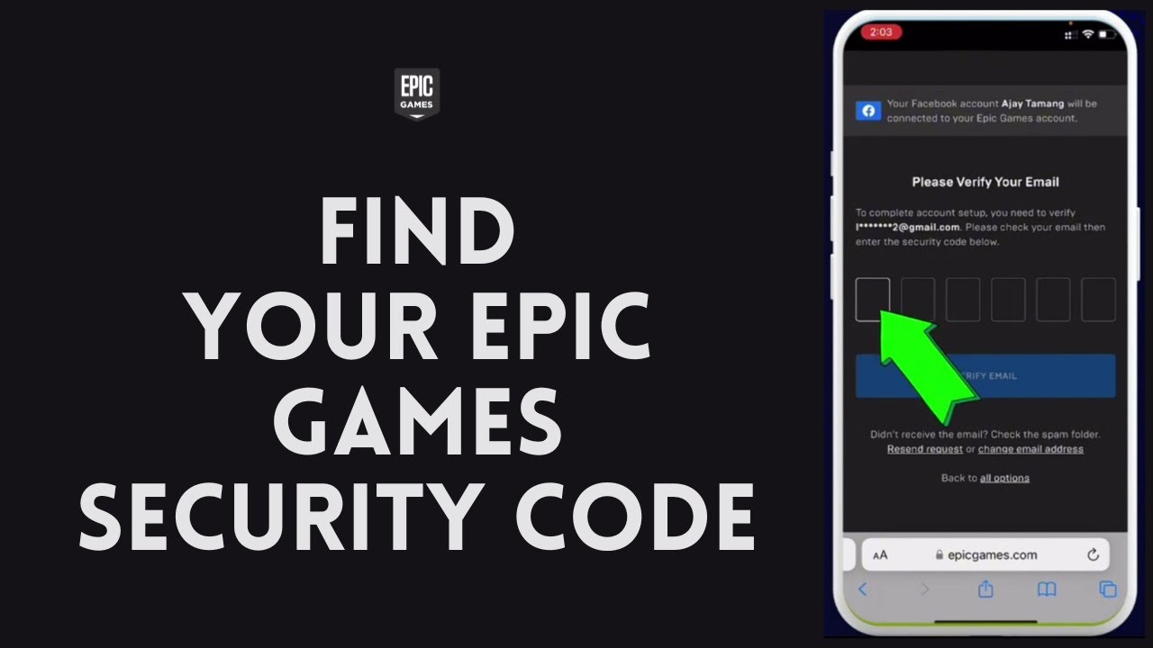 How to Find Your Epic Games Security Code (2024) - YouTube