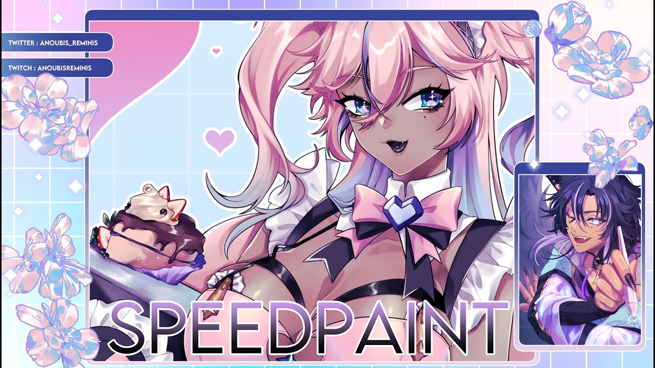 【Speedpaint】Maid Day 2024 【Anoubis Reminis | ENVtuber】 - YouTube