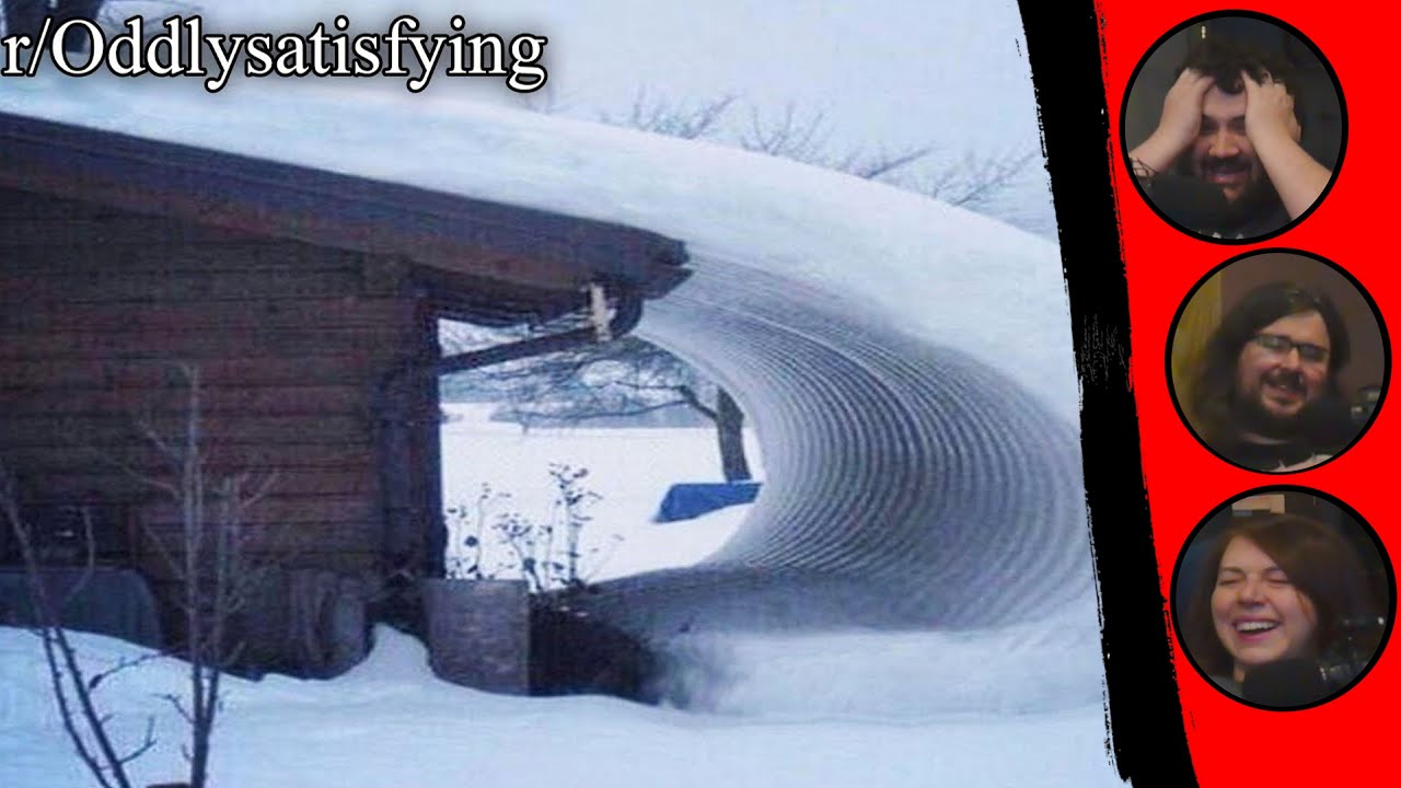 r/Oddlysatisfying | snow peel off roof - @EmKay | RENEGADES REACT TO ...