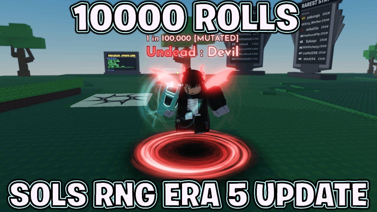 Sol’s RNG NEW UPDATE *Full Guide*! I Rolled 10000 times in SOLS RNG and ...