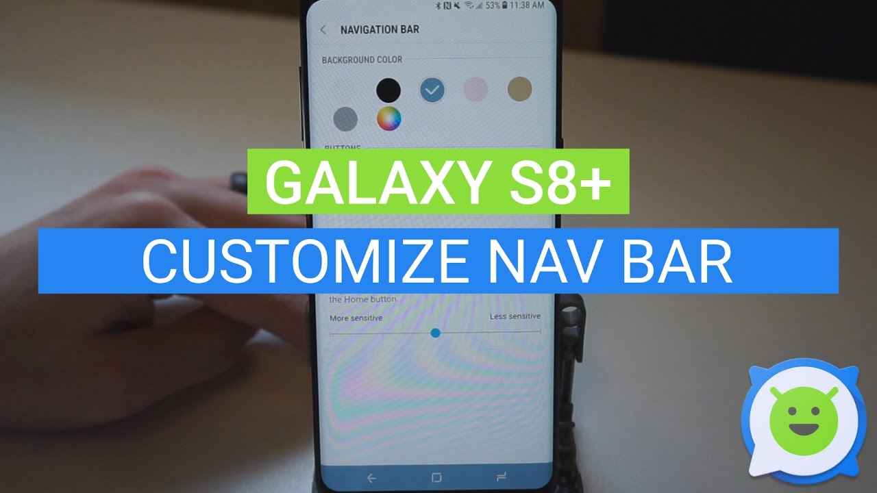 Galaxy S8 Plus: Swap the navigation buttons - YouTube
